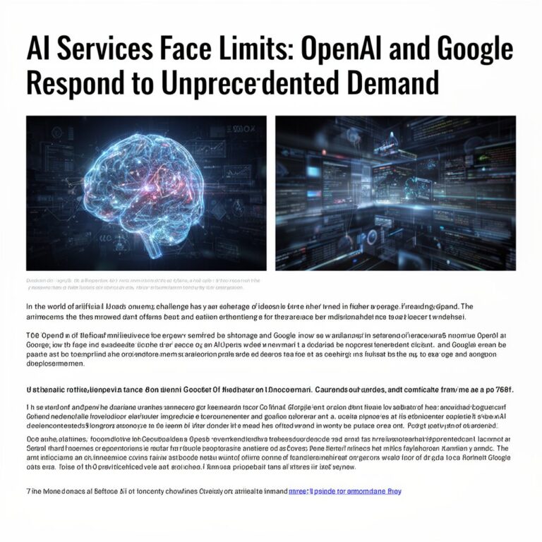 AI Services Face Limits: OpenAI and Google Respond to Unprecedented ...