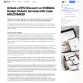 Unlock a 20% Discount on Dribbble Design Services with Code WELCOME20 ...
